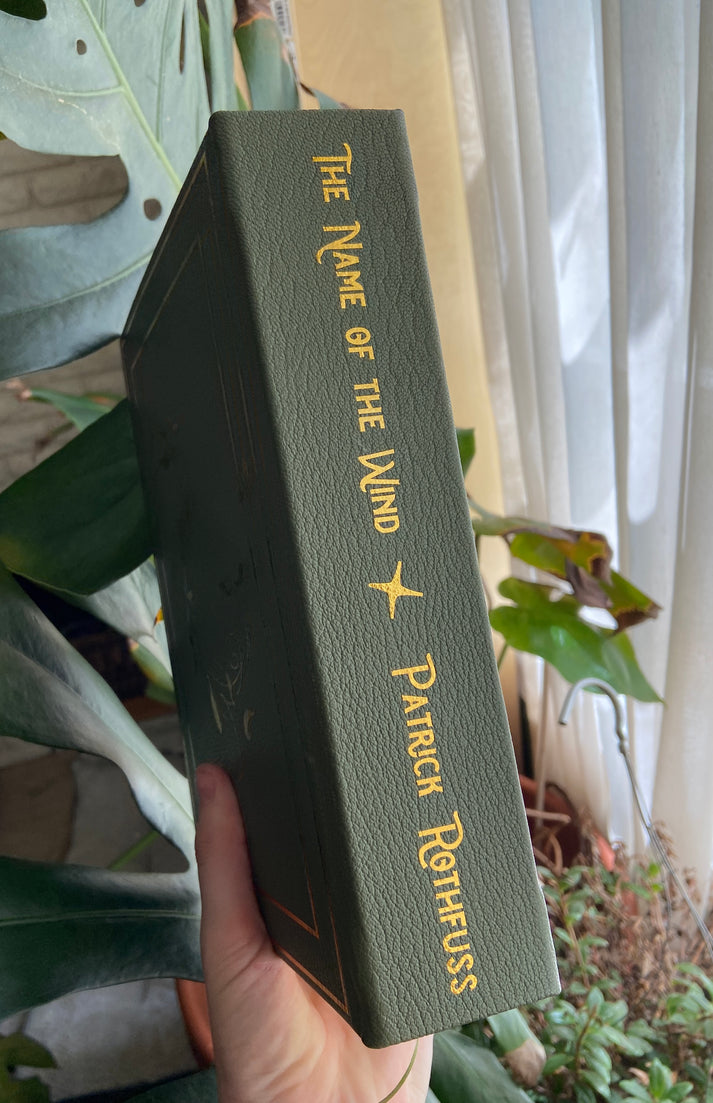 The Name of the Wind by Patrick Rothfuss - Leatherbound Hardcover Book ...